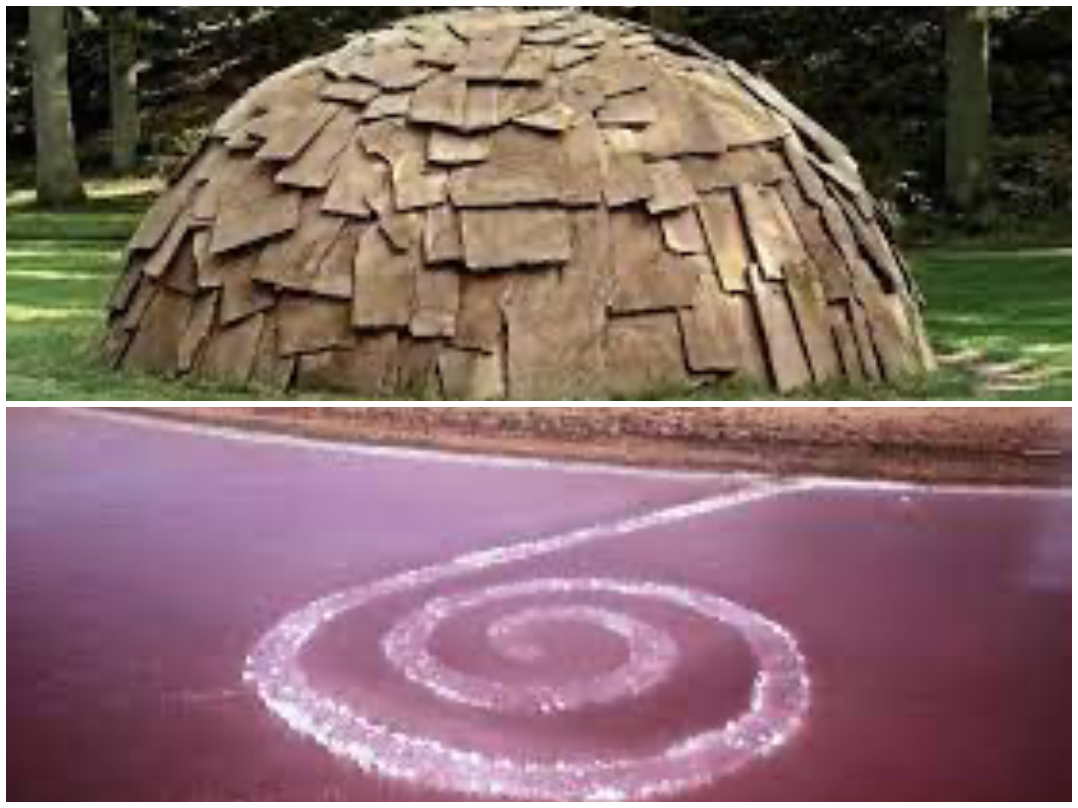 Compare and contrast Floor Tautology by Luciano Fabro to Spiral Jetty ...