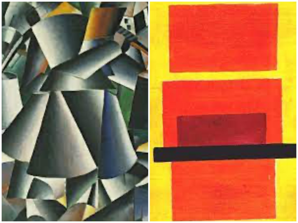 Compare and contrast Woman With Pails by Kazimir Malevich to Color ...