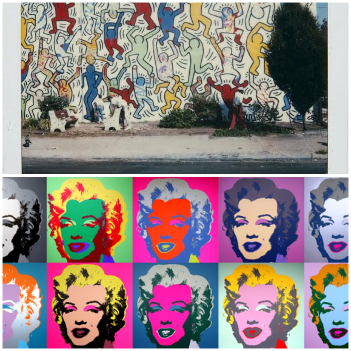 Compare and contrast We the youth by Keith Haring to Marilyn Monroe By ...